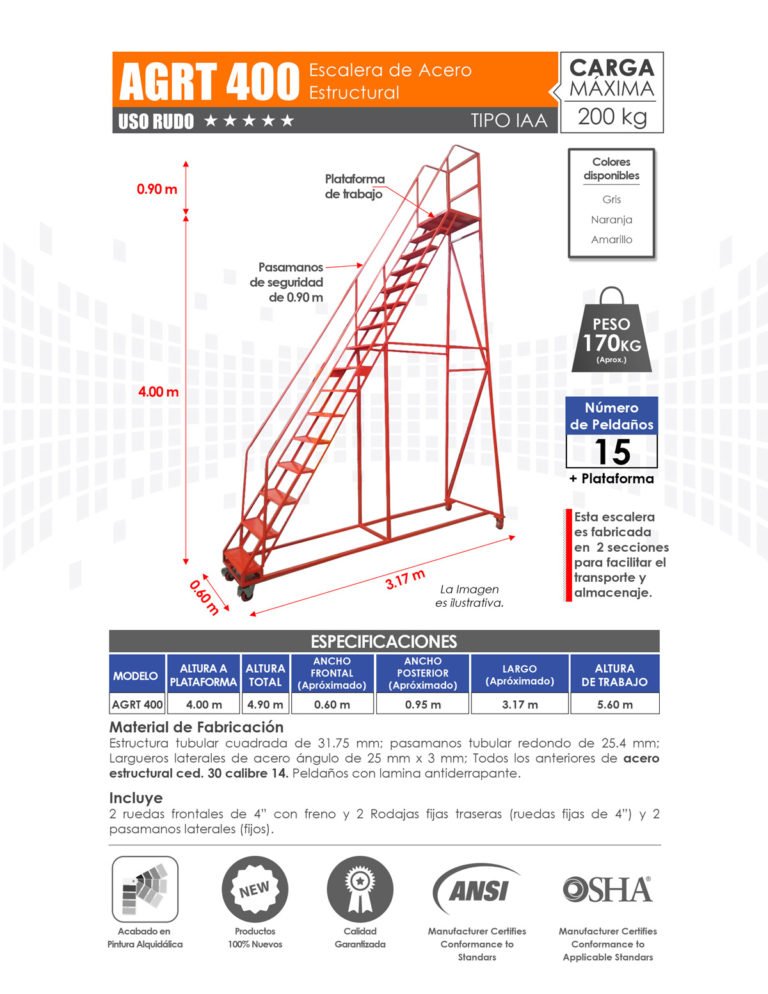 Escaleras Industriales - Escaleras Industriales para Almacén